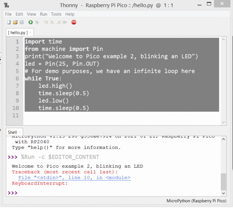 Raspberry Pi Pico and MicroPython on Windows — PiCockpit | Monitor and Control your Raspberry Pi ...