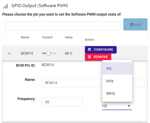 GPIO App | PiCockpit