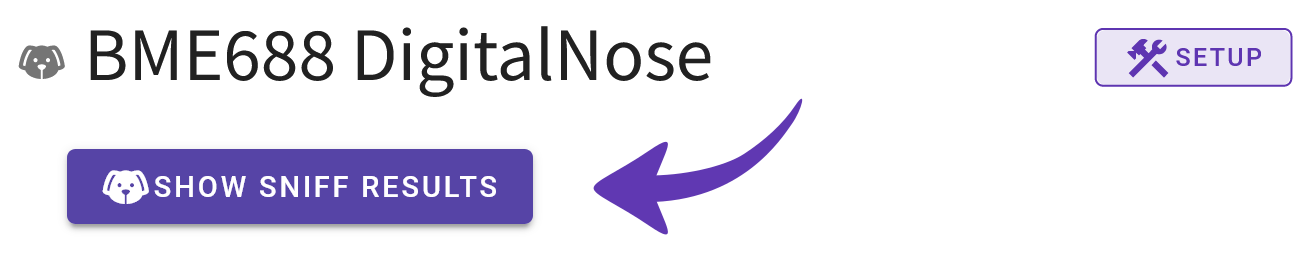 BME688 DigitalNose App | PiCockpit