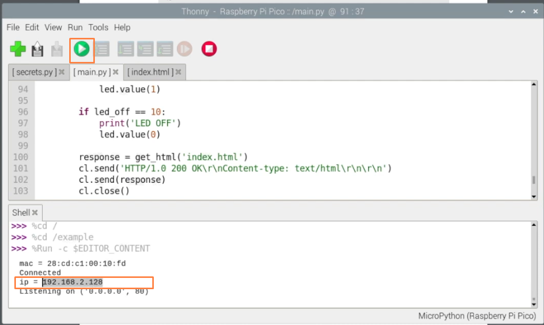 Run a web server on your Raspberry Pi Pico W | PiCockpit