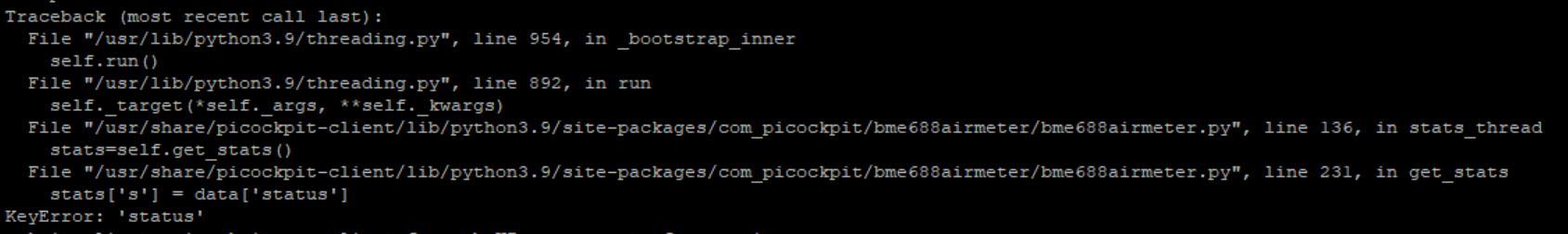 BME688 AirMeter App | PiCockpit