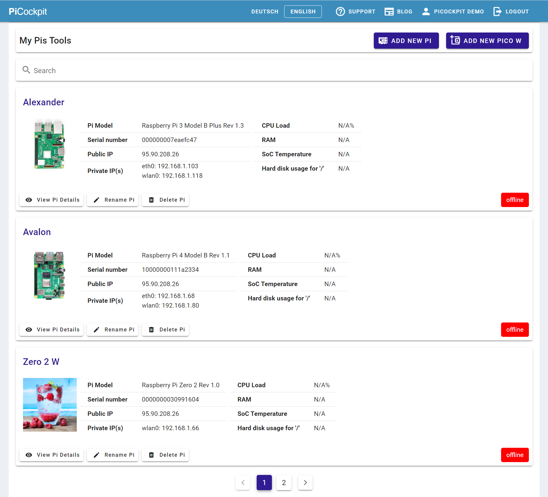 PiCockpit v2.7.3 released | PiCockpit