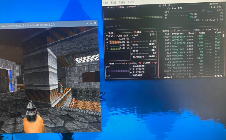 DOOM on a Raspberry Pi 5 | PiCockpit