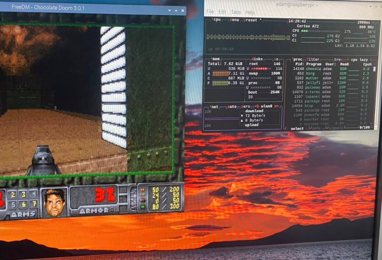 DOOM on a Raspberry Pi 5 | PiCockpit