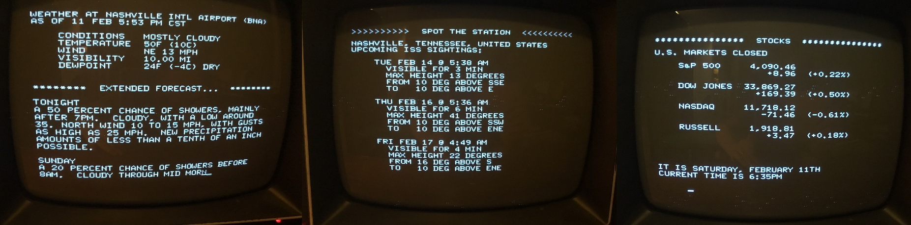 Paragon Project: Retro Newsfeed | PiCockpit